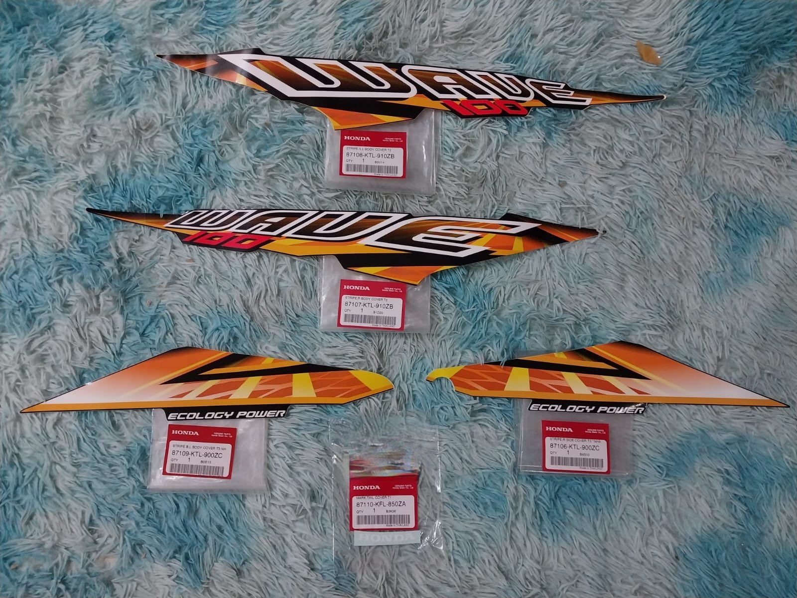 TEM WAVE 100S THÁI MÀU CAM ĐEN